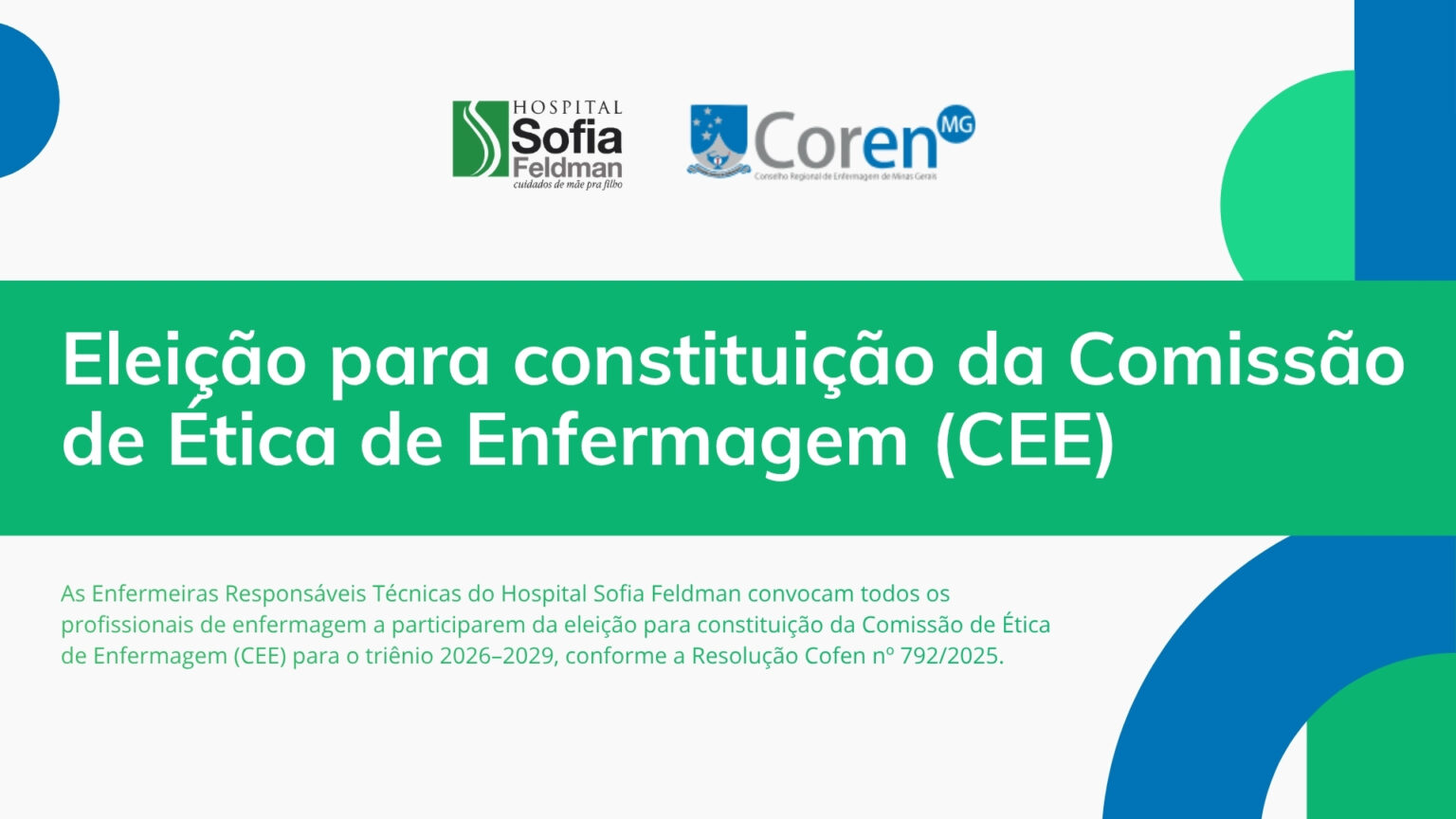 Eleição da Comissão de Ética de Enfermagem – Edital nº 01/2026 ...